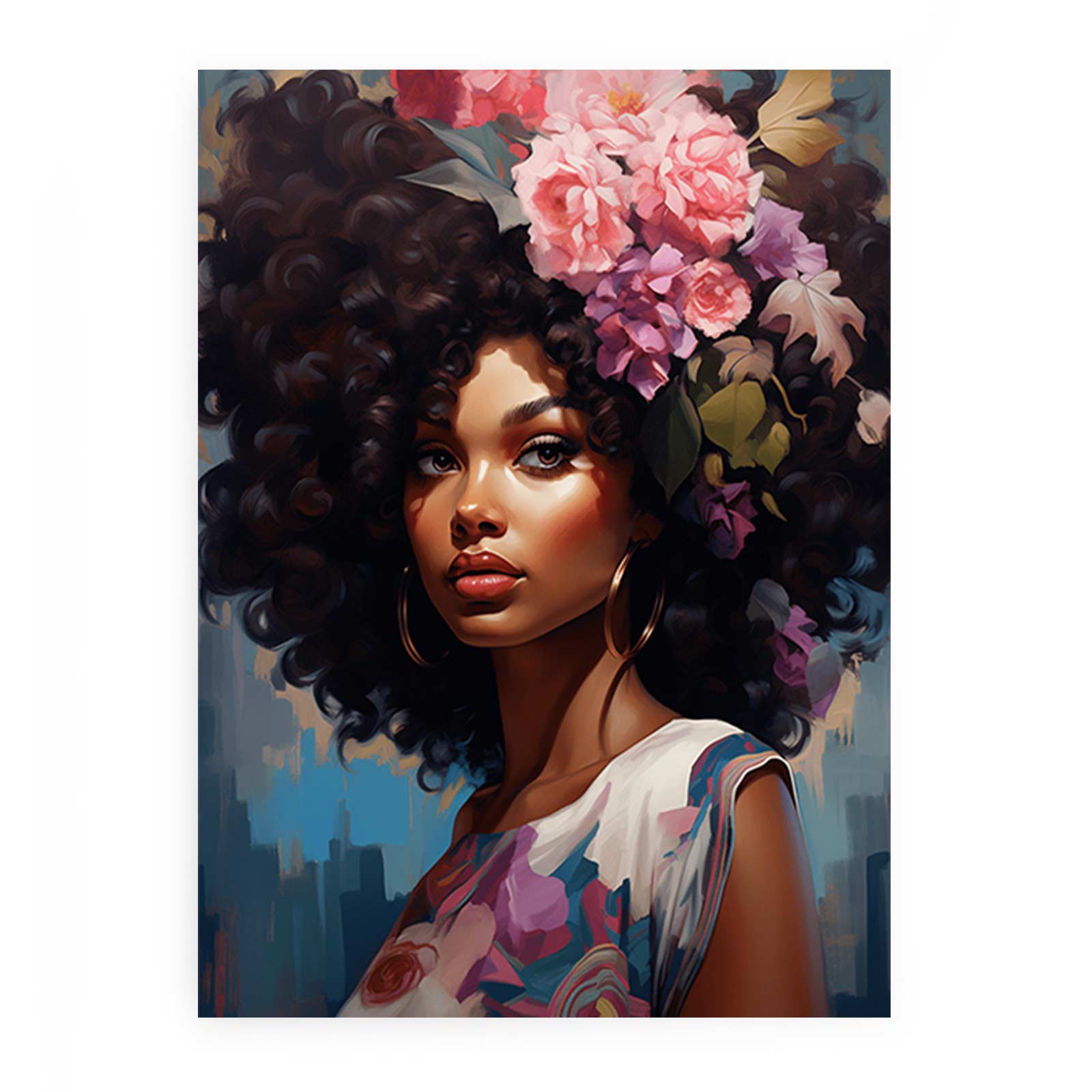 Girl Modern Art Painting | Canvas Direct